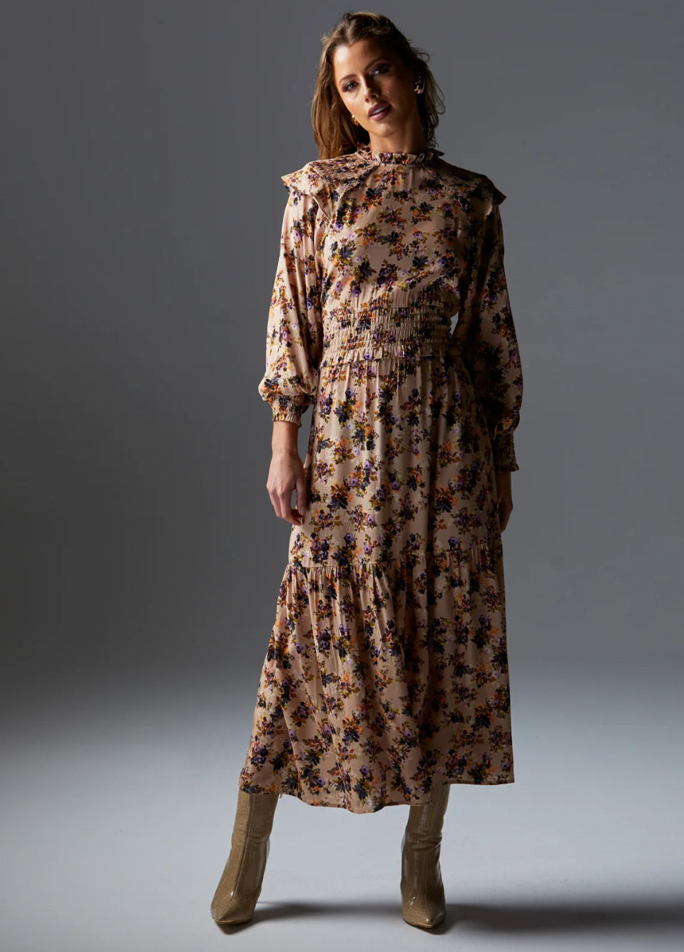 Loyal Frill Midi Dress – Molly May's Boutique